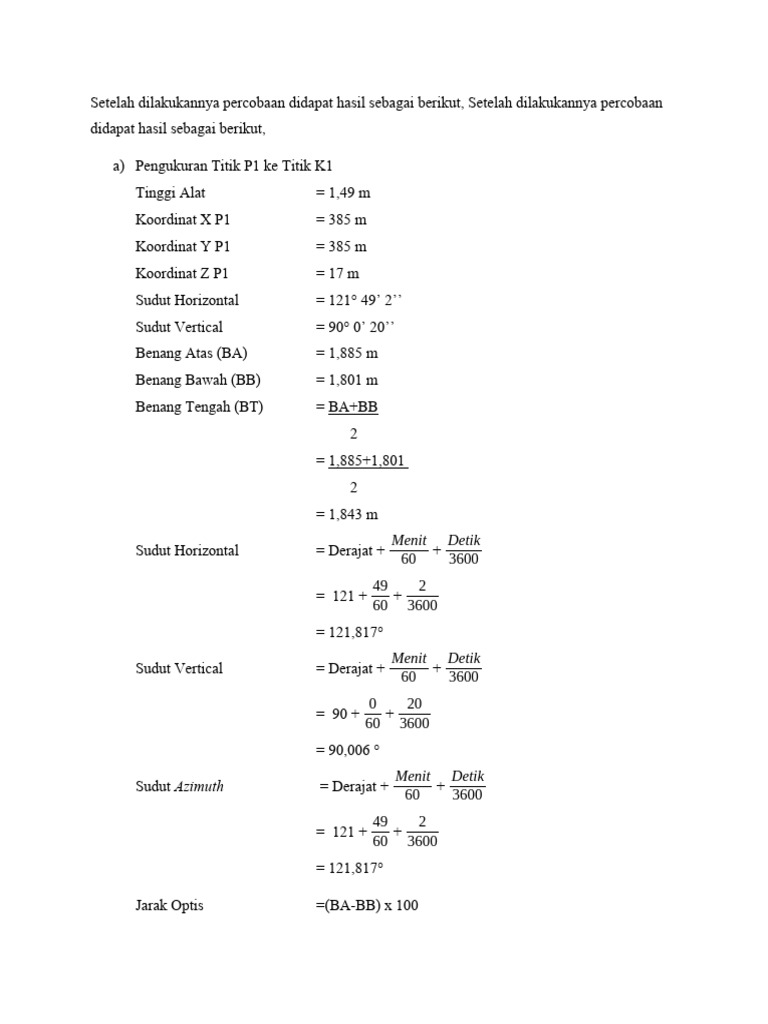 Perhitungan Titik Kontur | PDF | Metode & Bahan Ajar