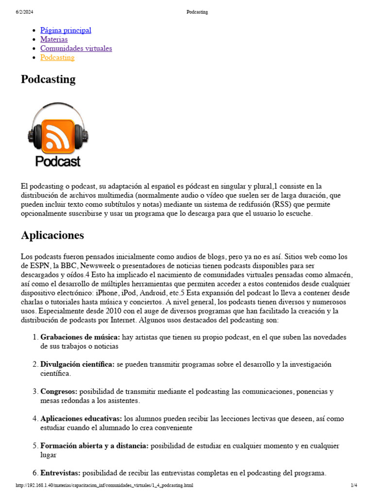 Guía Completa sobre Podcasting | PDF | Podcast | Informática
