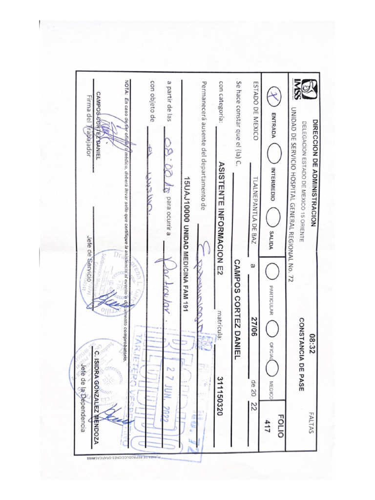 Incidencias 2a Junio Daniel Campos E2 | PDF