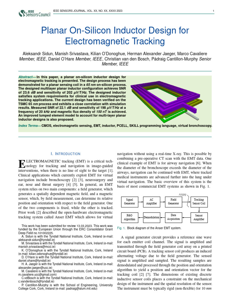 IEEE Sensors Paper 2023 Updated | PDF | Inductor | Inductance