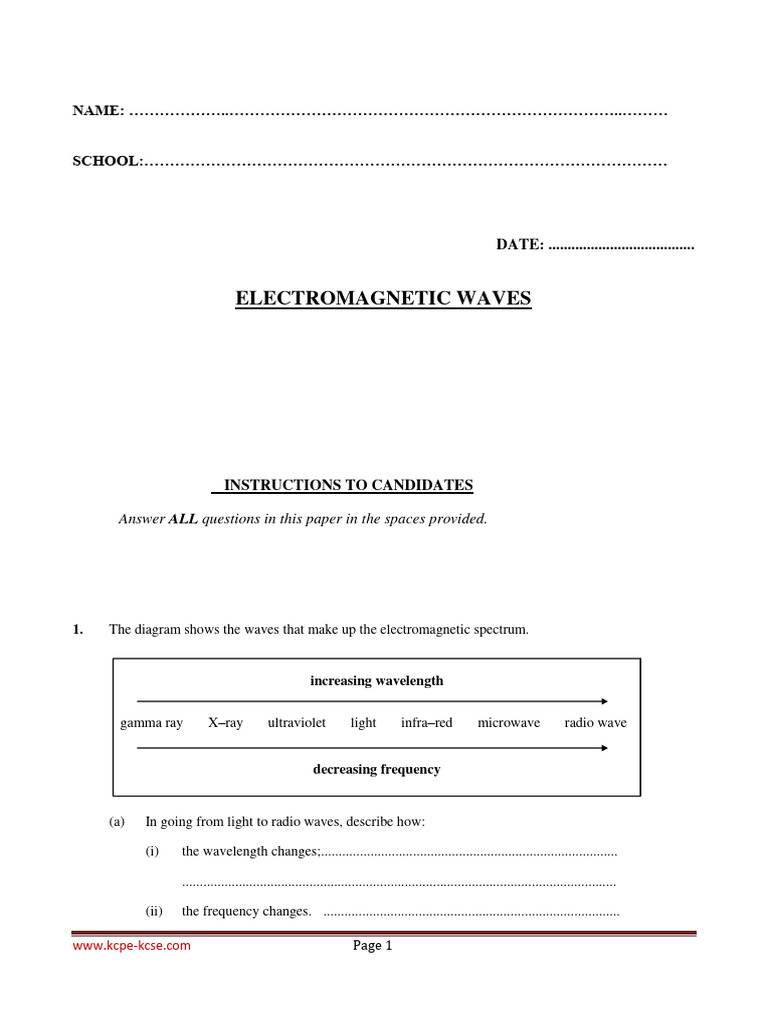 Understanding Electromagnetic Waves | PDF | Electromagnetic Radiation ...