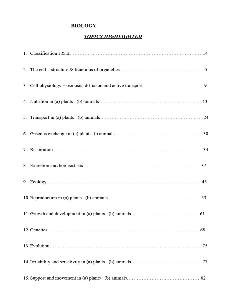 Biology Revision Booklet 11 | PDF | Blood | Cell (Biology)