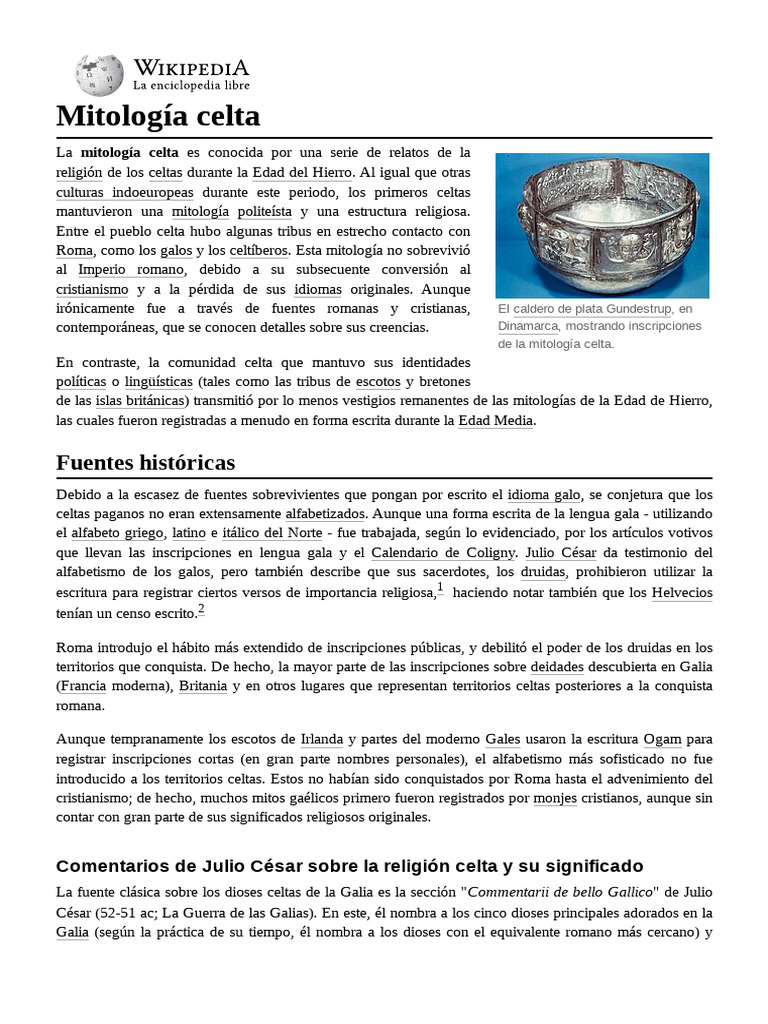 Mitología_celta | Descargar gratis PDF | Mitología Celta | Rey Arturo