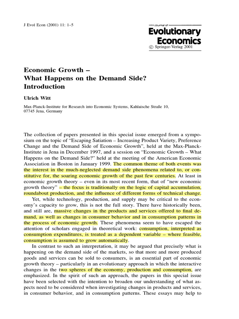 Demand - Supply Article | PDF | Consumption (Economics) | Economics