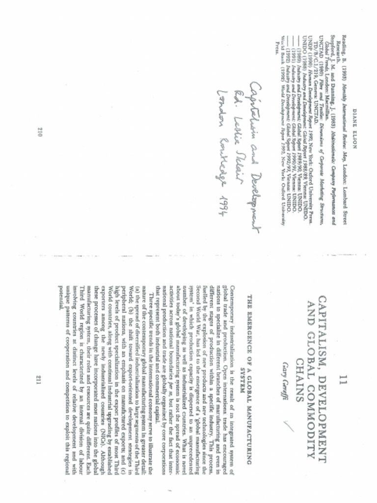 Gereffi Capitalism, Development 1994 | PDF