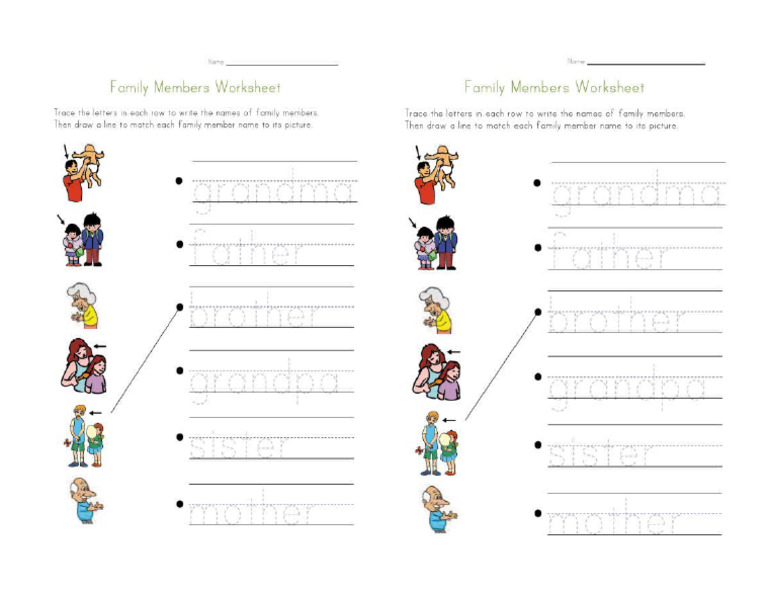 Family Tracing Activity | PDF