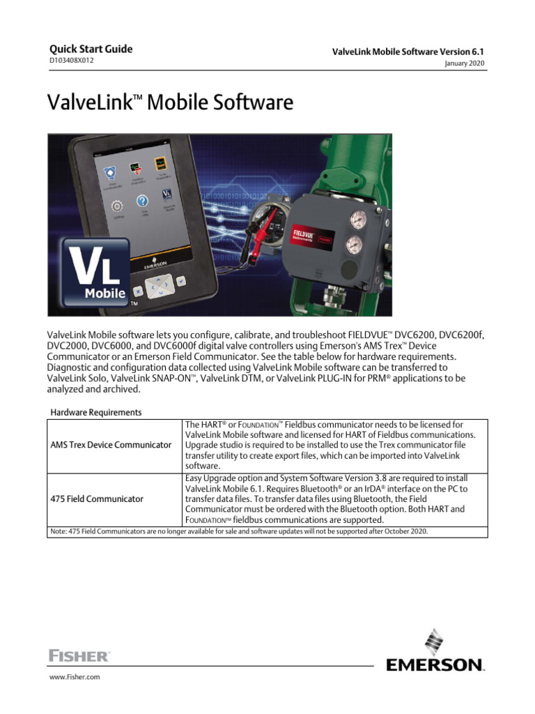Quick Start Guide Valvelink Mobile en 126224 | PDF | Instrumentation ...