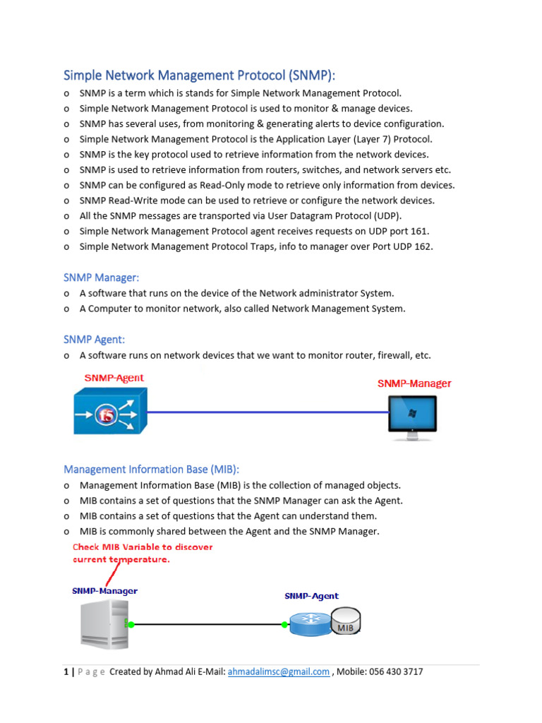 52 - SNMP | PDF | Computer Network | Ip Address