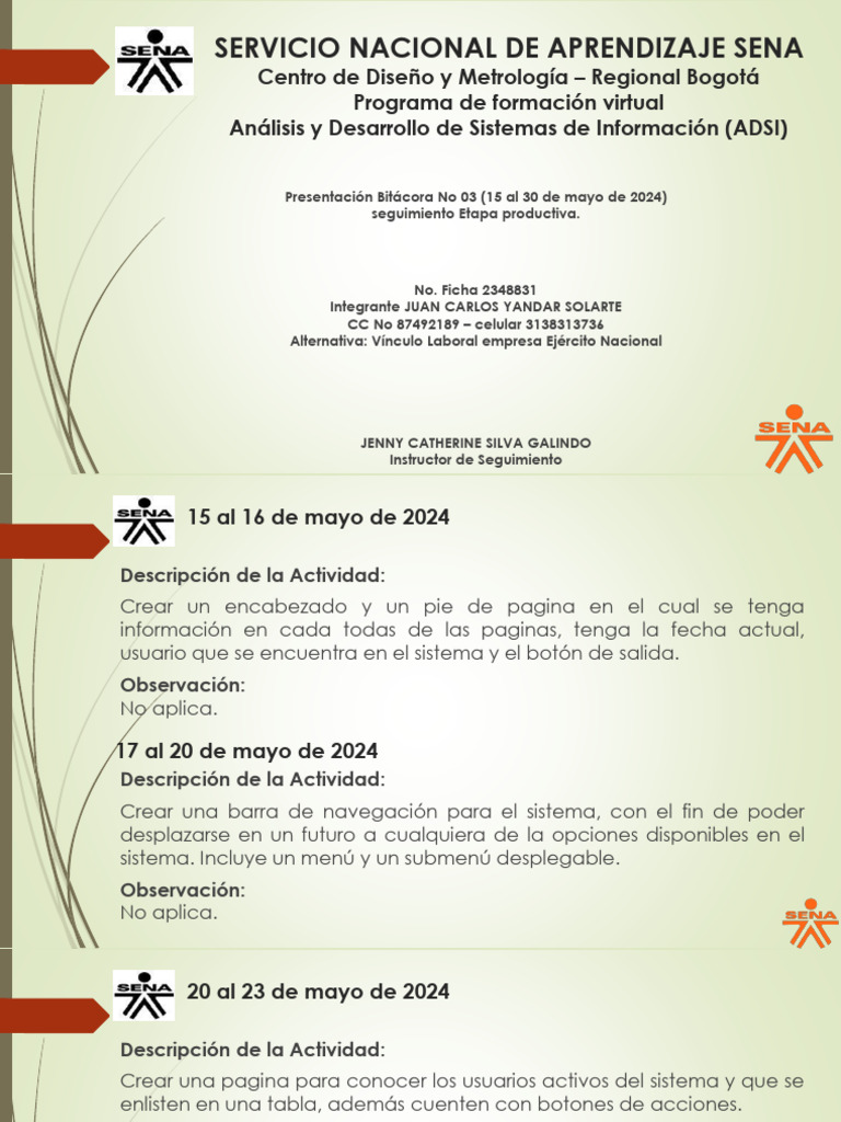 Presentación Bitacora No 03 | PDF | Bases de datos | Archivo de computadora