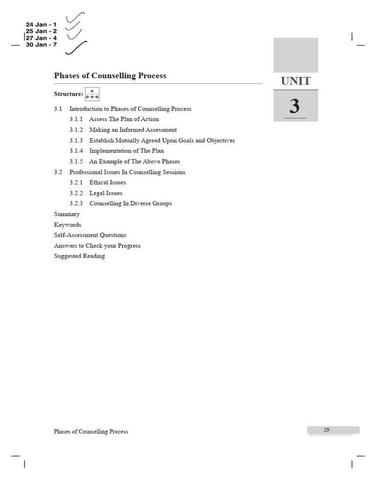 3-Phases of Counselling Process | PDF | Psychotherapy | Behavioural Sciences