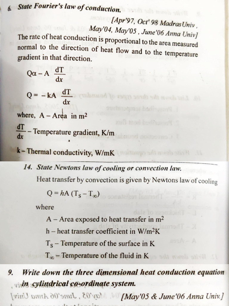 HMT 1 UNIT 2marks | PDF