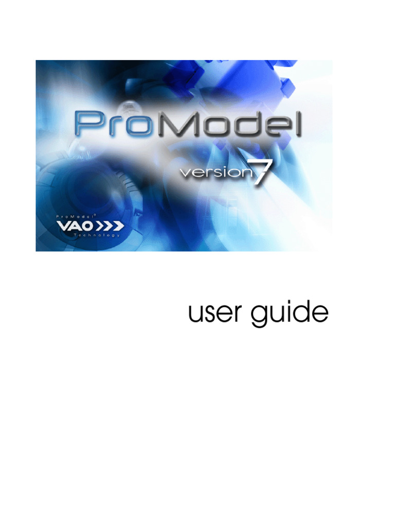 ProModel User Guide-1 | PDF | Menu (Computing) | Installation (Computer Programs)