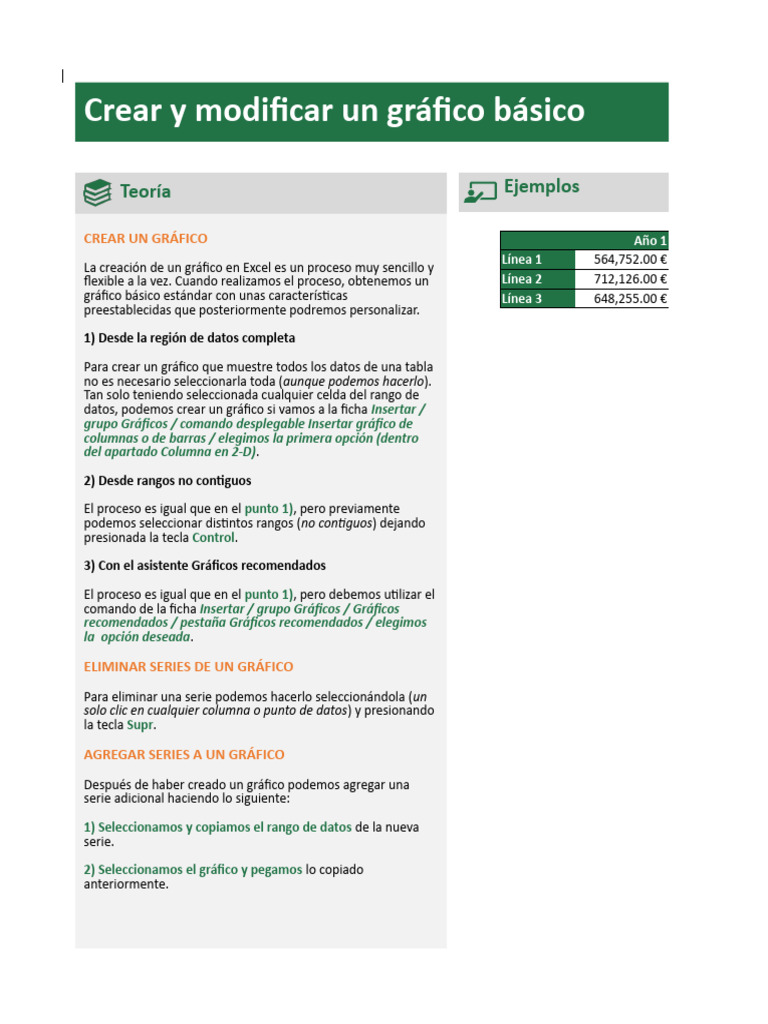 1.11 Crear Gráficos Con El Asistente Gráficos Recomendados | PDF