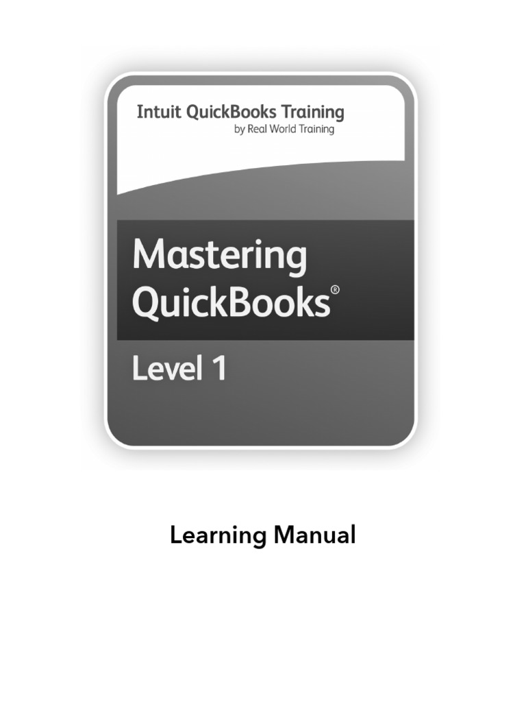 QBD Level1 Manual 2021 | PDF | Quick Books | Equity (Finance)
