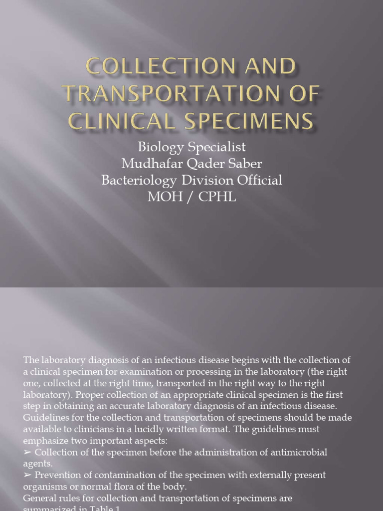 Sample Collection | PDF | Infection | Urine