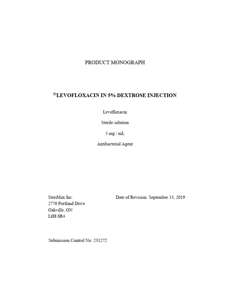 Levo | PDF | Pneumonia | Urinary Tract Infection