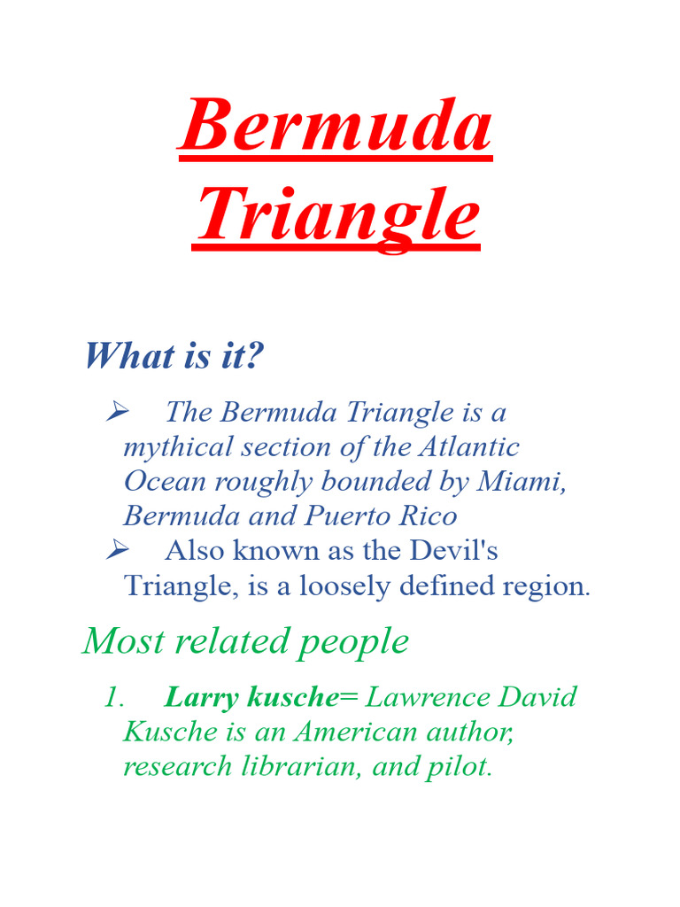 Understanding the Bermuda Triangle | PDF | History | Classics