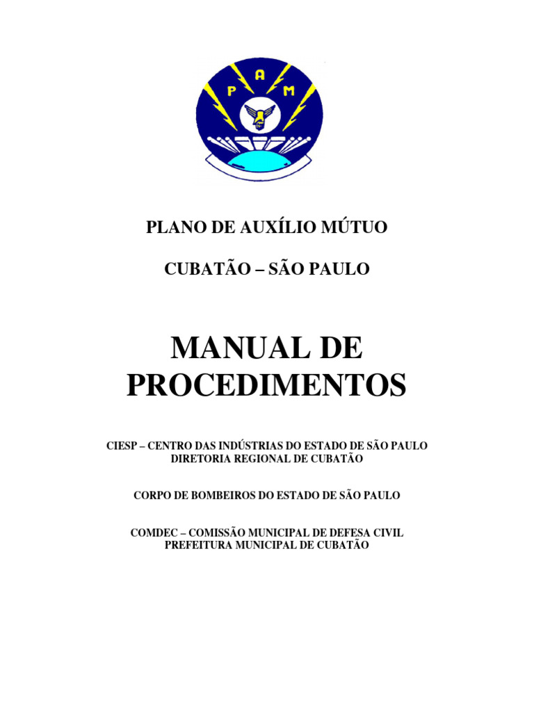 Manual de Procedimentos Do PAM Revisado (1) | Download grátis PDF ...