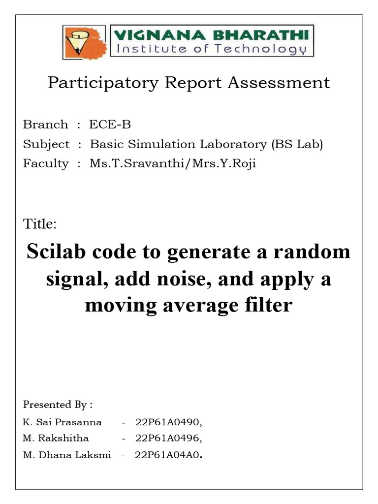 BS-pra | PDF | Moving Average | Sampling (Signal Processing)