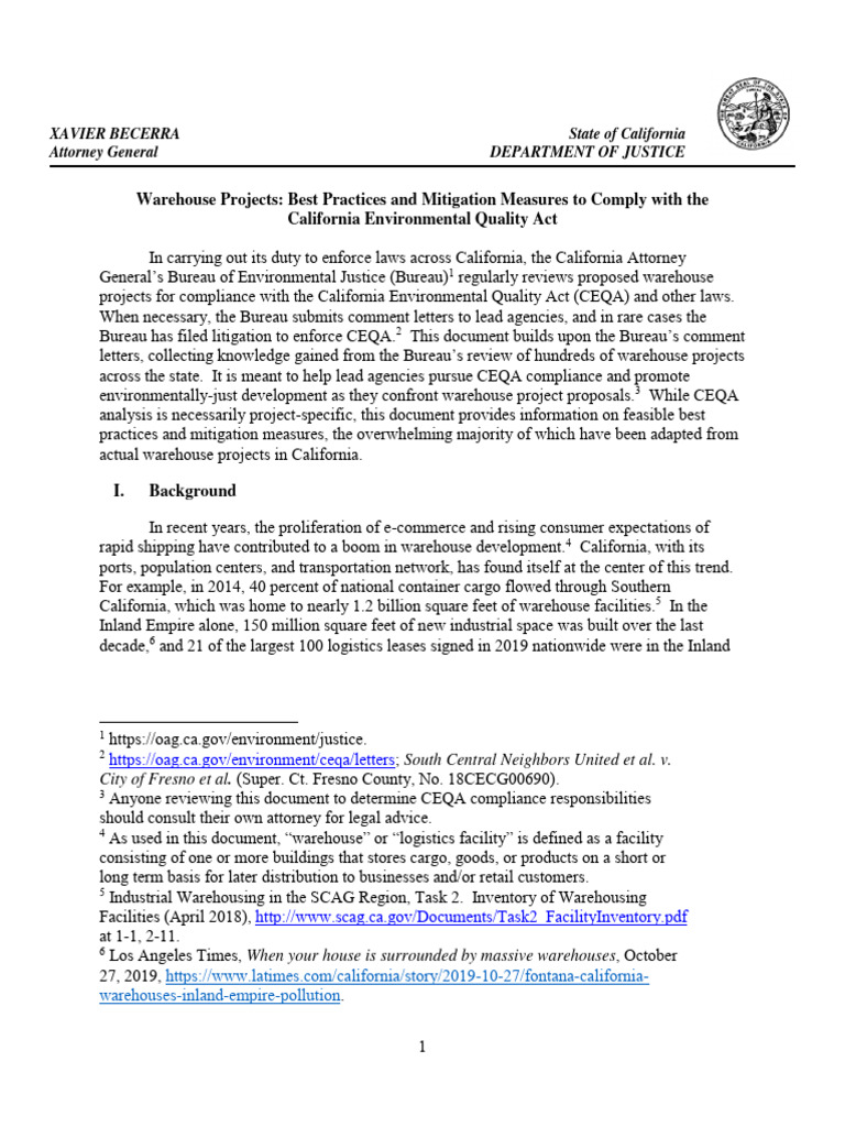 Warehouse Best Practices | PDF | Policy | Air Pollution