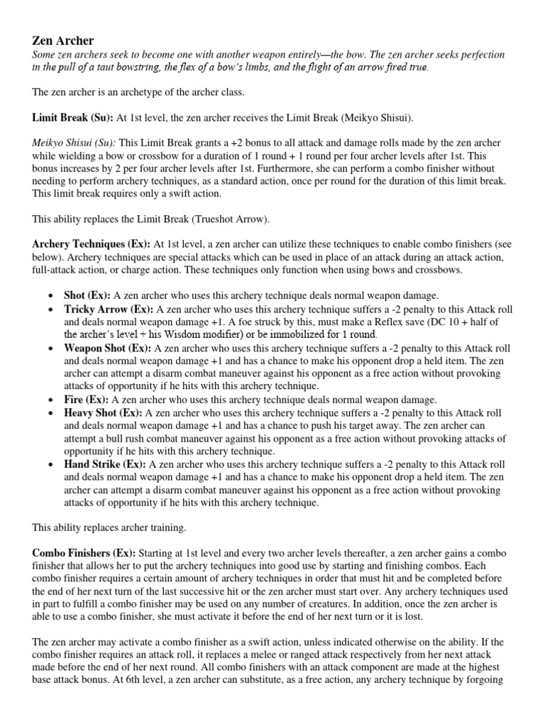 Zen_Archer | PDF | Archery | Bow And Arrow