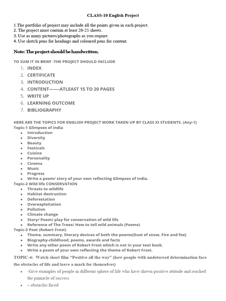 CLASS 10 Project | PDF | Nature | Natural Environment