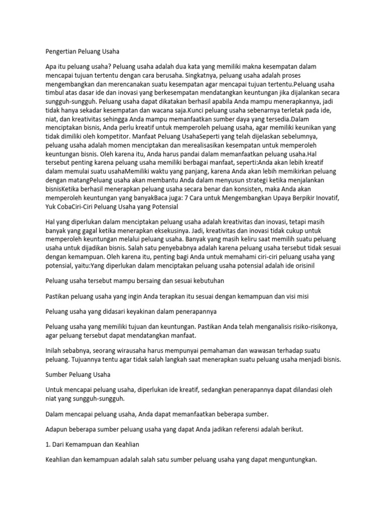 Pengertian Pelu-WPS Office | PDF | Karier & Perkembangan | Bisnis