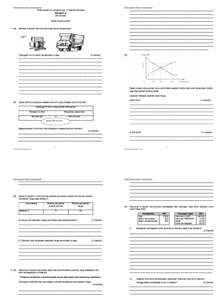 Soalan K2 Perak (Perak Tengah) | PDF
