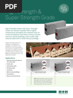 Celcon Blocks Datasheet: Grades & Specs | PDF | Wall | Structural ...