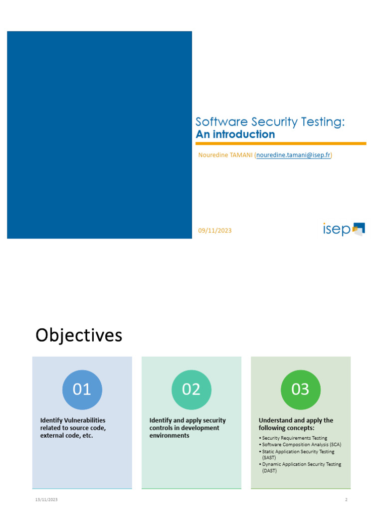 Software Security Testing Overview | PDF | Software Testing ...