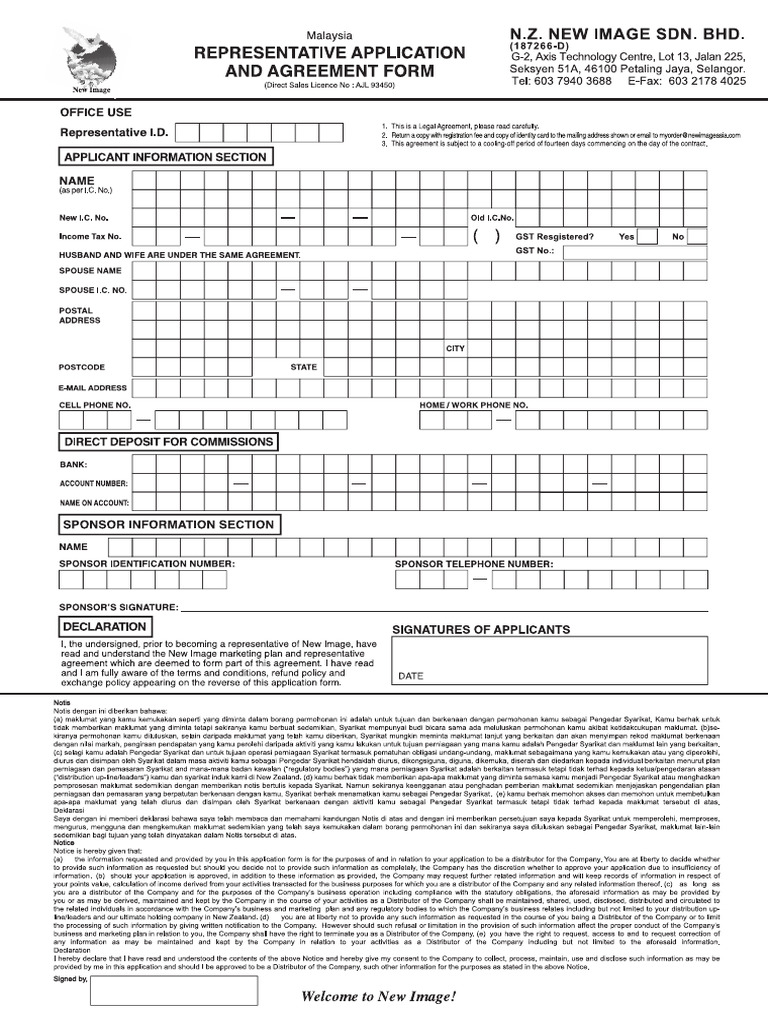 1 - New Imsjwjion Form W - TCOK | PDF