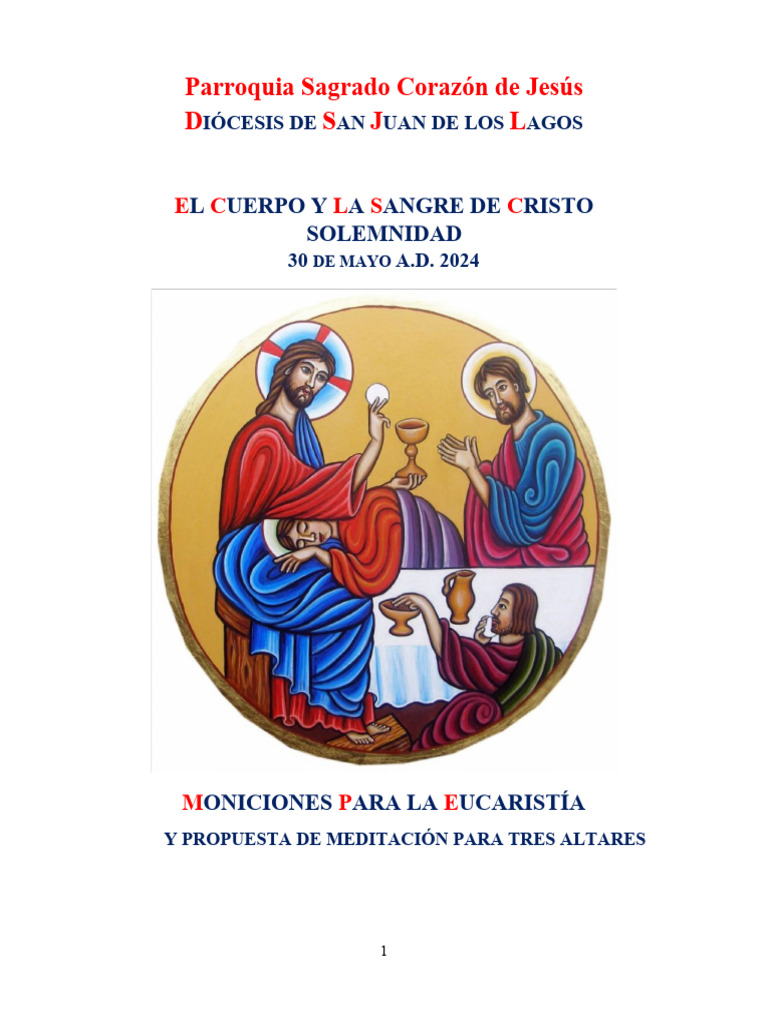 Corpus 2024 (Pegueros) | PDF | eucaristía | Cristo (título)
