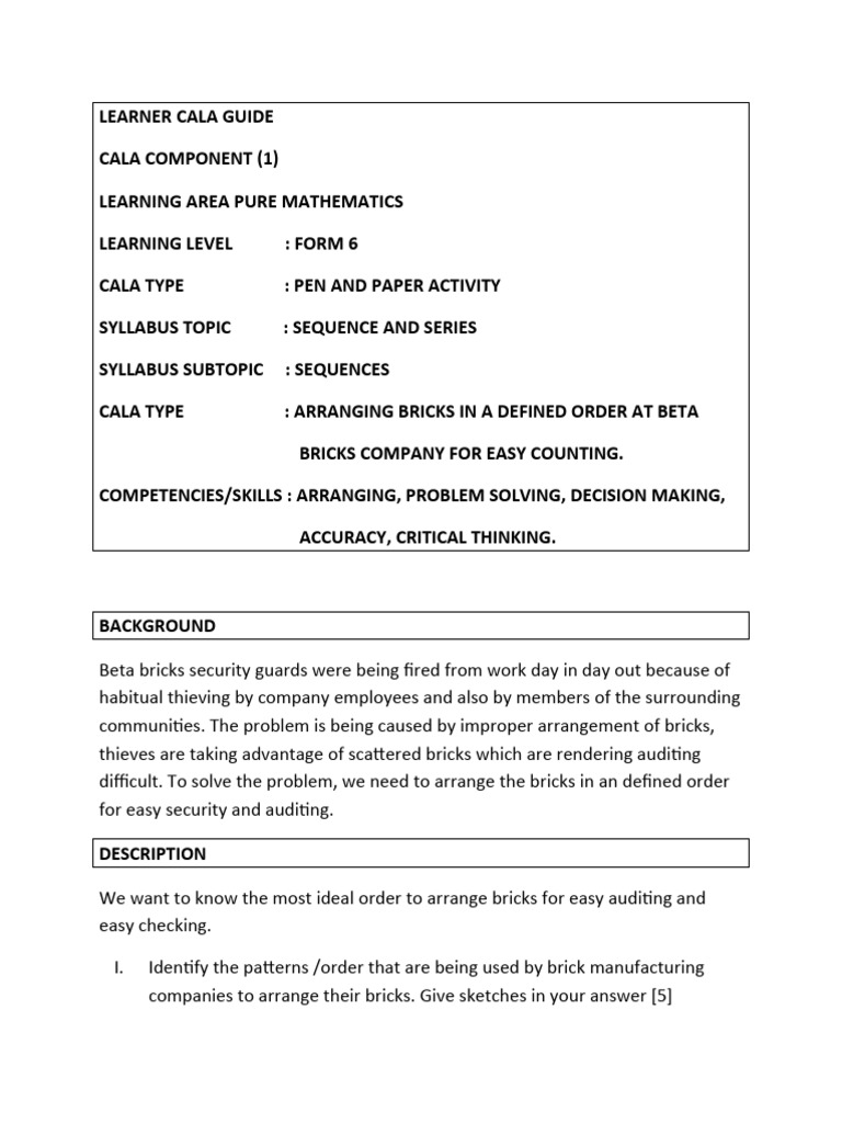 CALA Pure Maths 3 | PDF