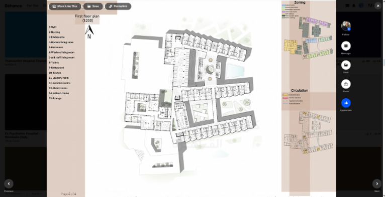 Psychiatric Hospital Graduation Project - Behance | PDF