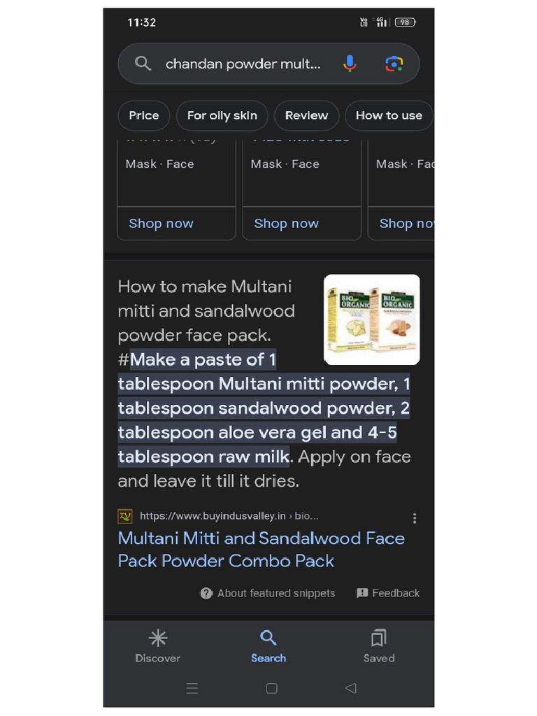 Multani Face Pack | PDF