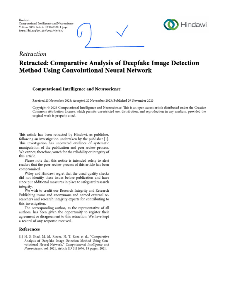 Retracted Comparative Analysis OfDeepfake Image Detection | Download Free PDF | Artificial ...