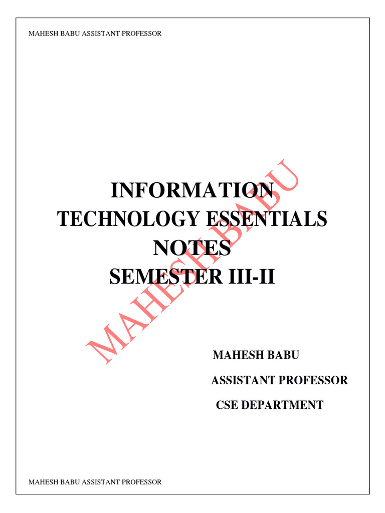 ITE UNIT 1 | PDF | World Wide Web | Internet & Web