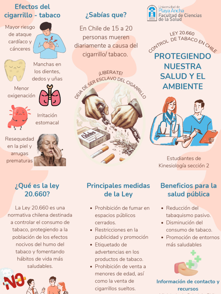 Tríptico Tabaco | PDF | Tabaco | Cigarrillo