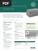 Celcon Blocks Datasheet: Grades & Specs | PDF | Wall | Structural ...