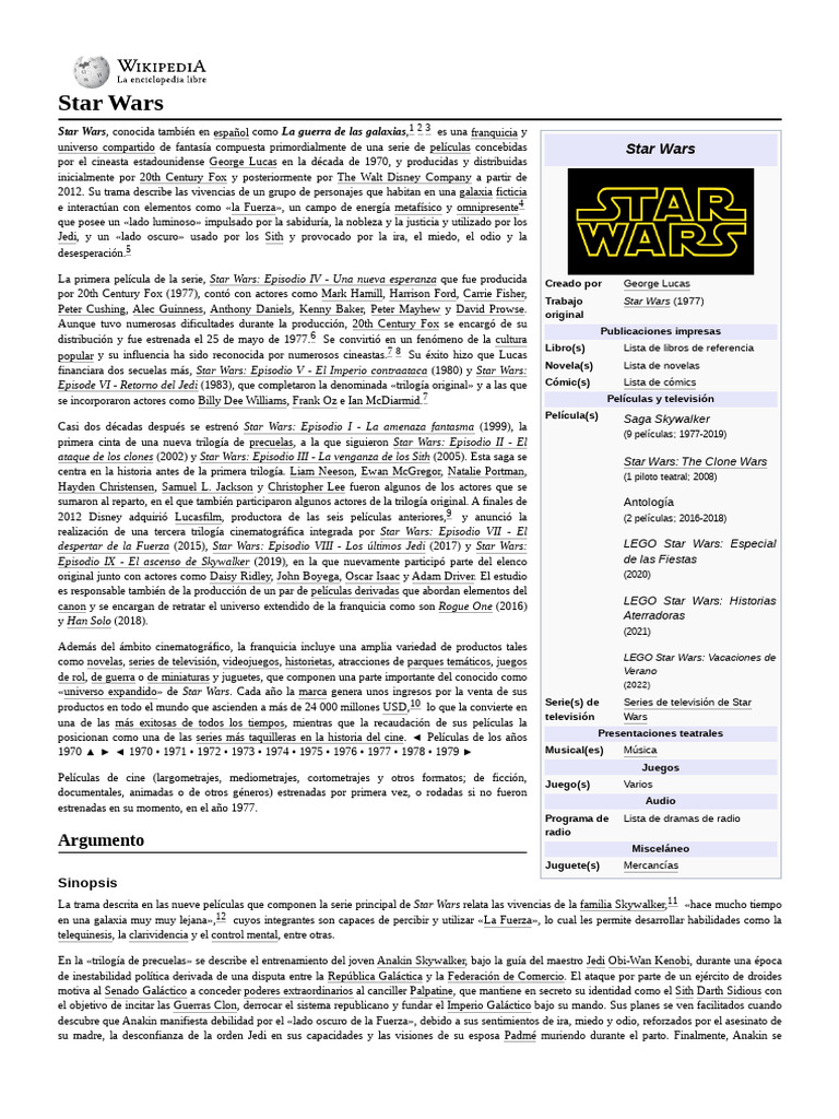Star_Wars | PDF | Guerra de las Galaxias | Jedi