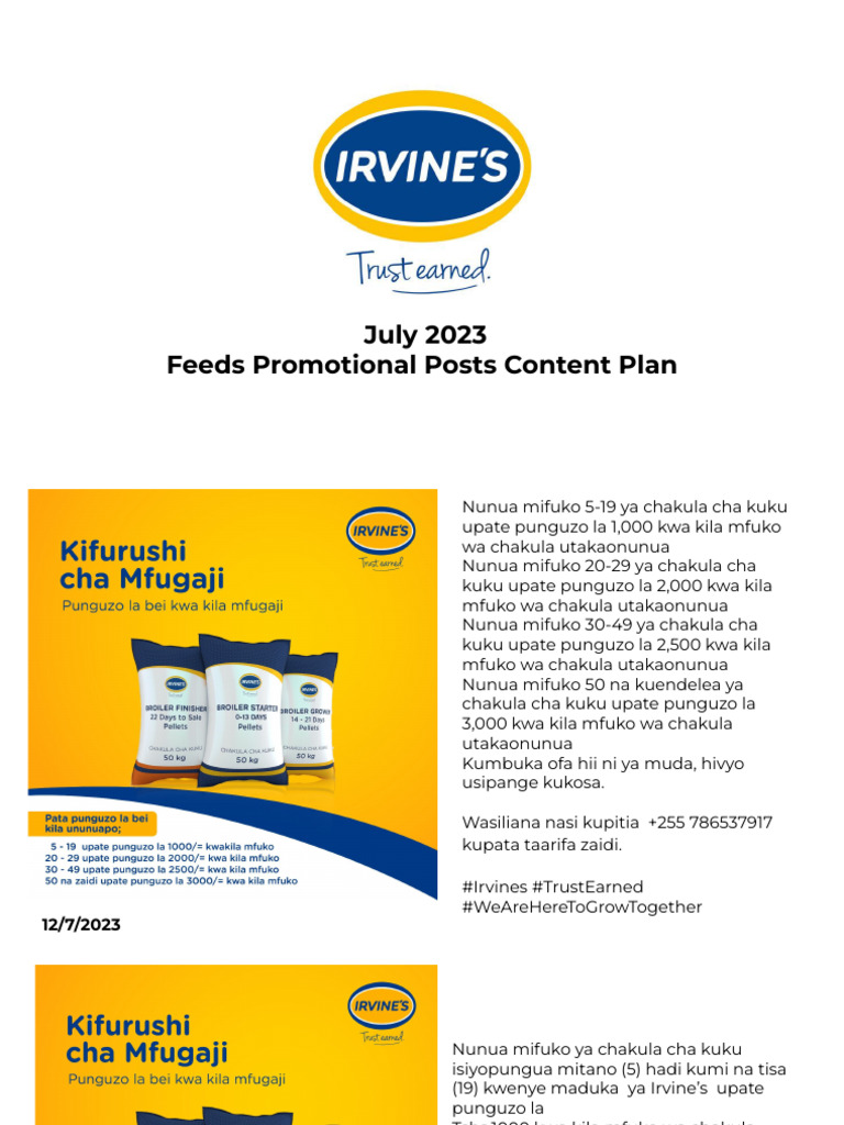 Feed Promotional | PDF
