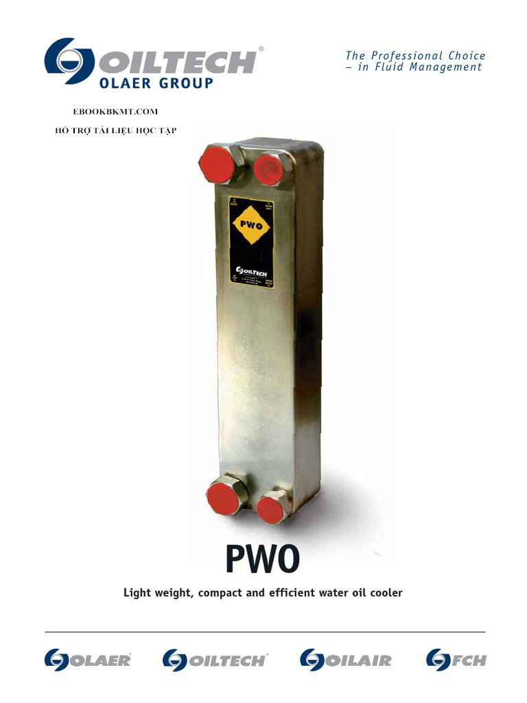 PWO: Compact Water Oil Cooler Solutions | PDF | Corrosion | Water