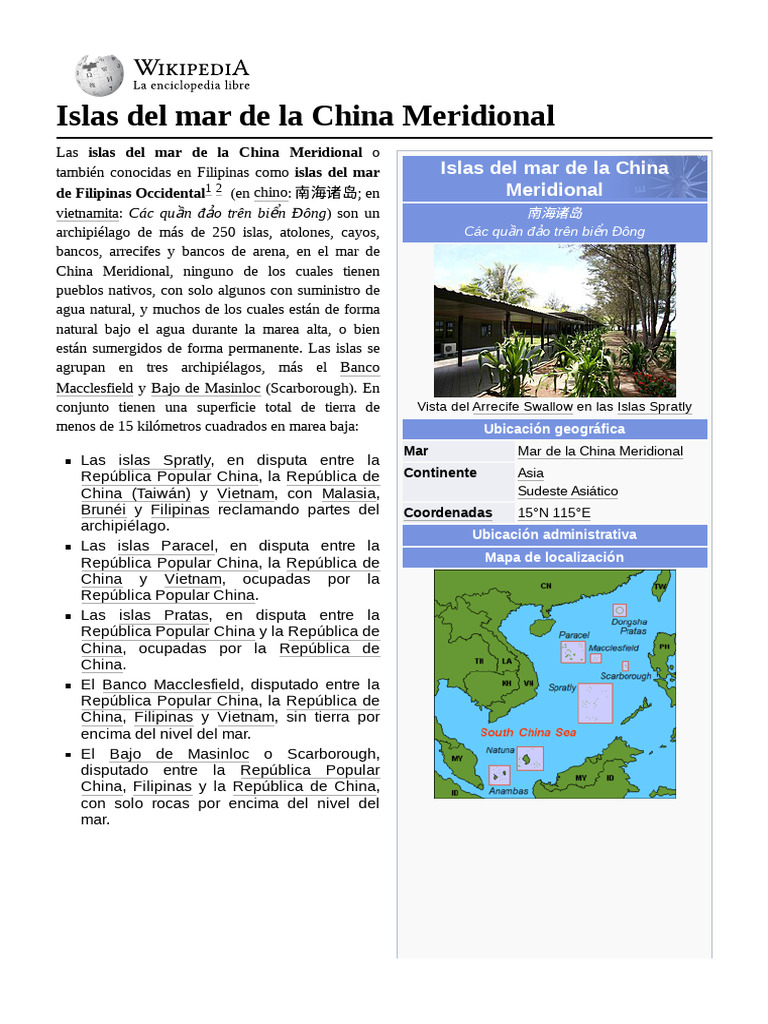 Islas_del_mar_de_la_China_Meridional | Descargar gratis PDF | mar del ...