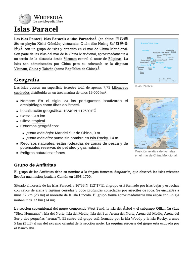 Islas Paracel | PDF