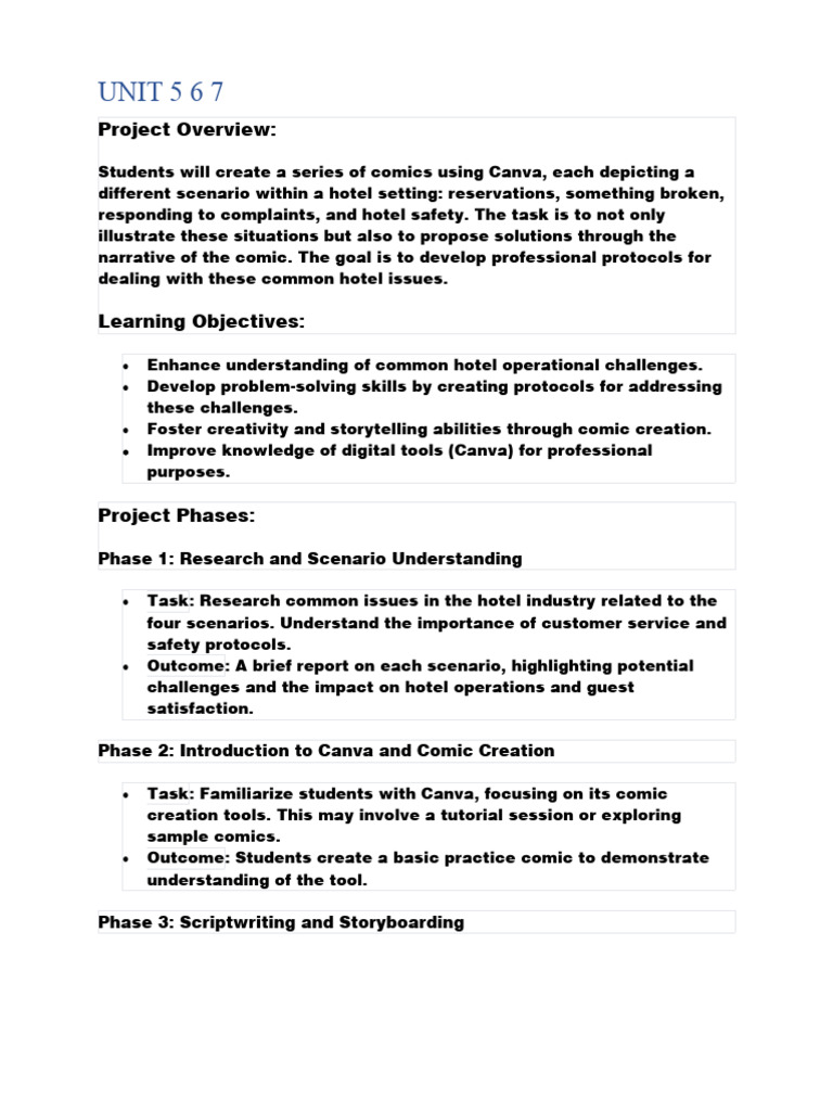 Project 3 COVERING UNIT 5 6 7 | PDF | Emergency | Creativity