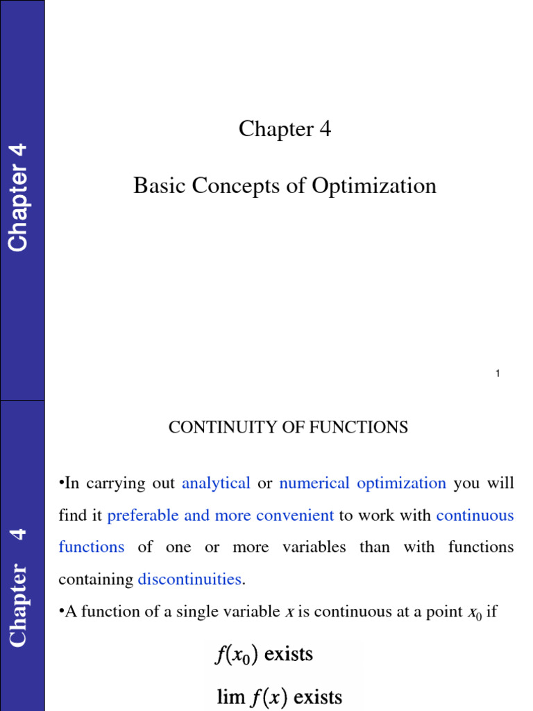 Chapter_4 | PDF | Mathematical Optimization | Function (Mathematics)