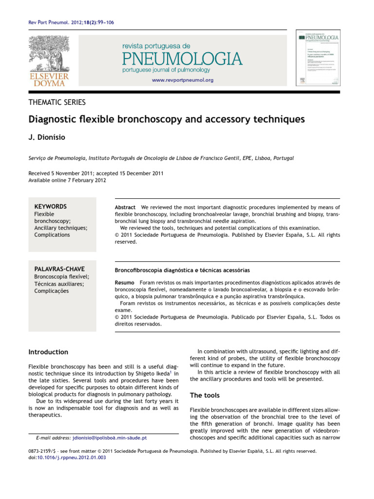 Flexible Bronchoscopy Techniques Overview | PDF | Cytopathology | Biopsy