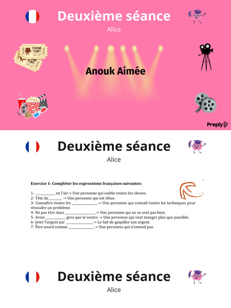 Seance 2 - Alice - Anouk Aimée | PDF