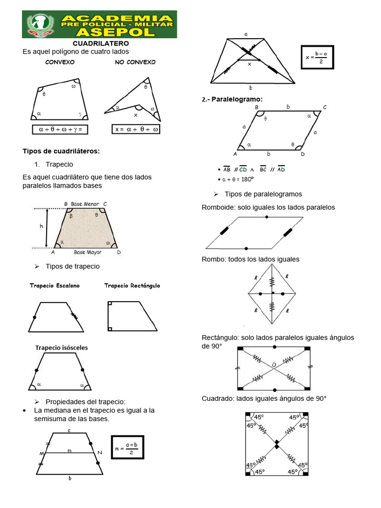 TEMA 7 CUADRILATEROS | PDF | Rectángulo | Geometria clasica