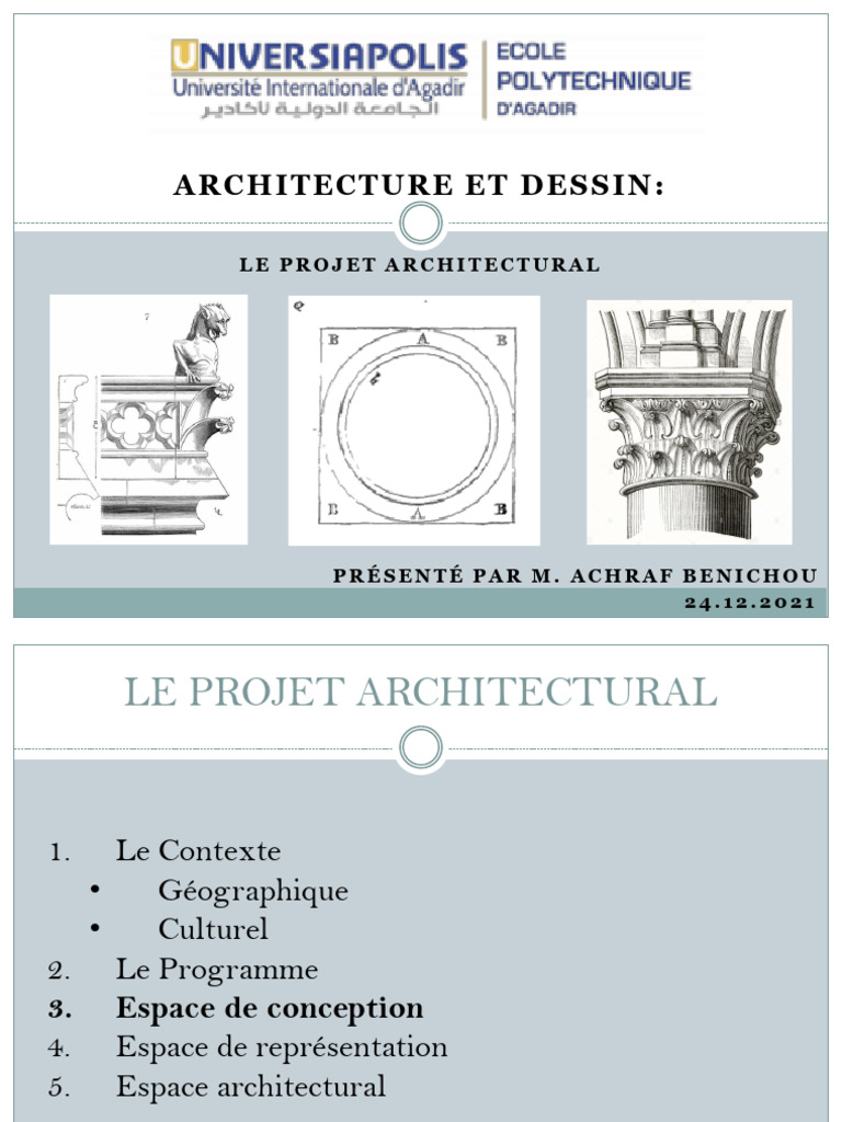 Projet architectural et espaces de conception | PDF | Mouvements ...